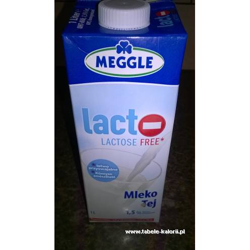 Ile kcal ma Mleko Lactose Free - Meggle - Tabele kalorii