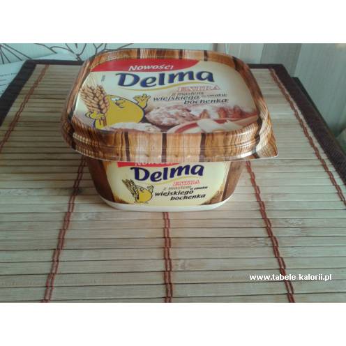 Ile kcal ma Margaryna Delma Extra z masłem o smaku wiejskiego bochenka ...