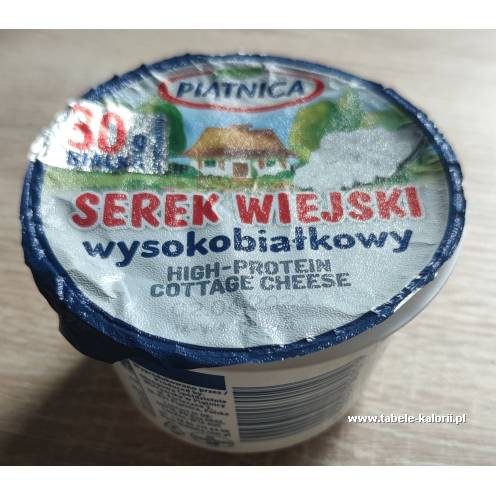 Ile kcal ma Serek wiejski wysokobiałkowy 30 g białka - Piątnica ...
