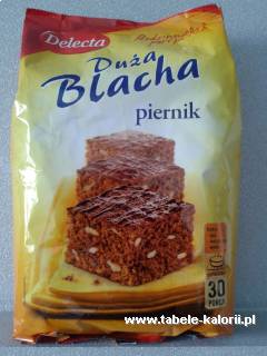 Ile kcal ma Duża Blacha Piernik - Delecta - Tabele kalorii