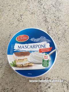 Ile kcal ma Ser mascarpone - Lovilio - Tabele kalorii